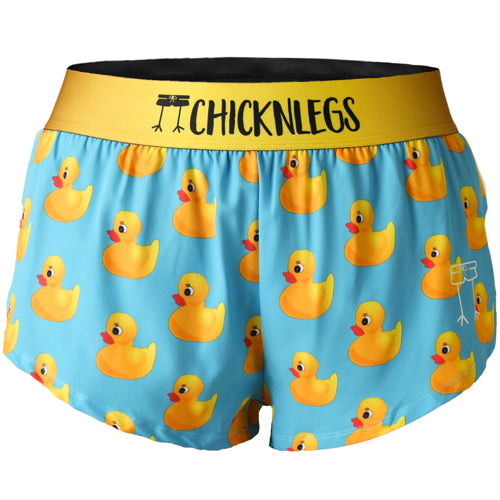 Women's Rubber Ducky 1.5" Split Shorts – ChicknLegs
