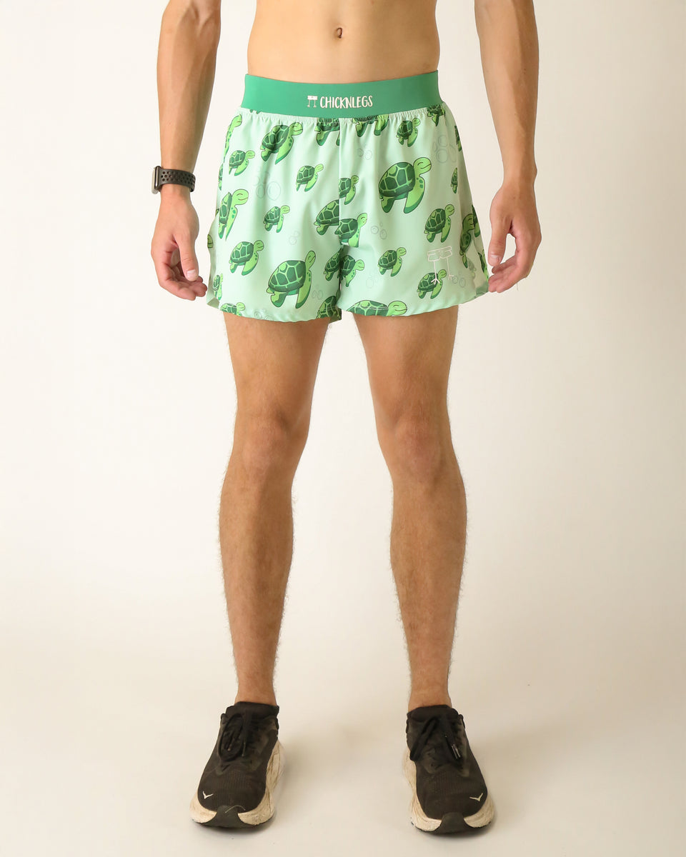 Men's Sea Turtles 4" Half Split Shorts – ChicknLegs