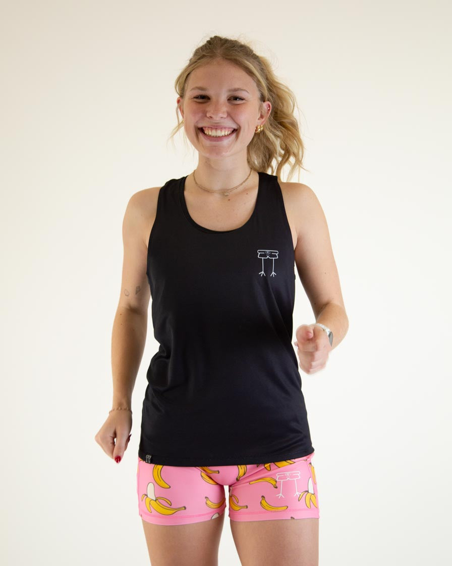 Women's Black Performance Singlet – ChicknLegs