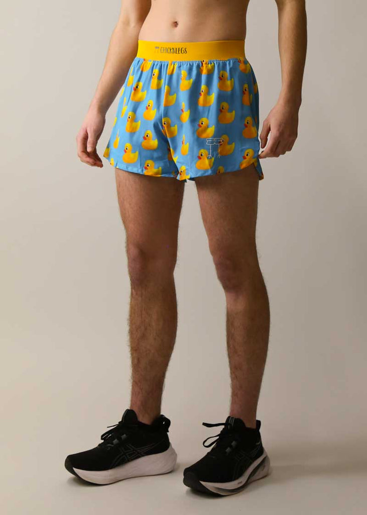 Men's Rubber Ducky 4" Half Split Shorts – ChicknLegs