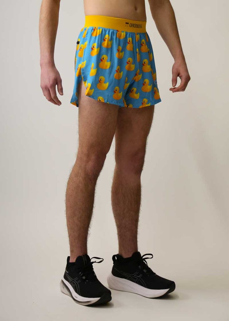 Men's Rubber Ducky 4" Half Split Shorts – ChicknLegs
