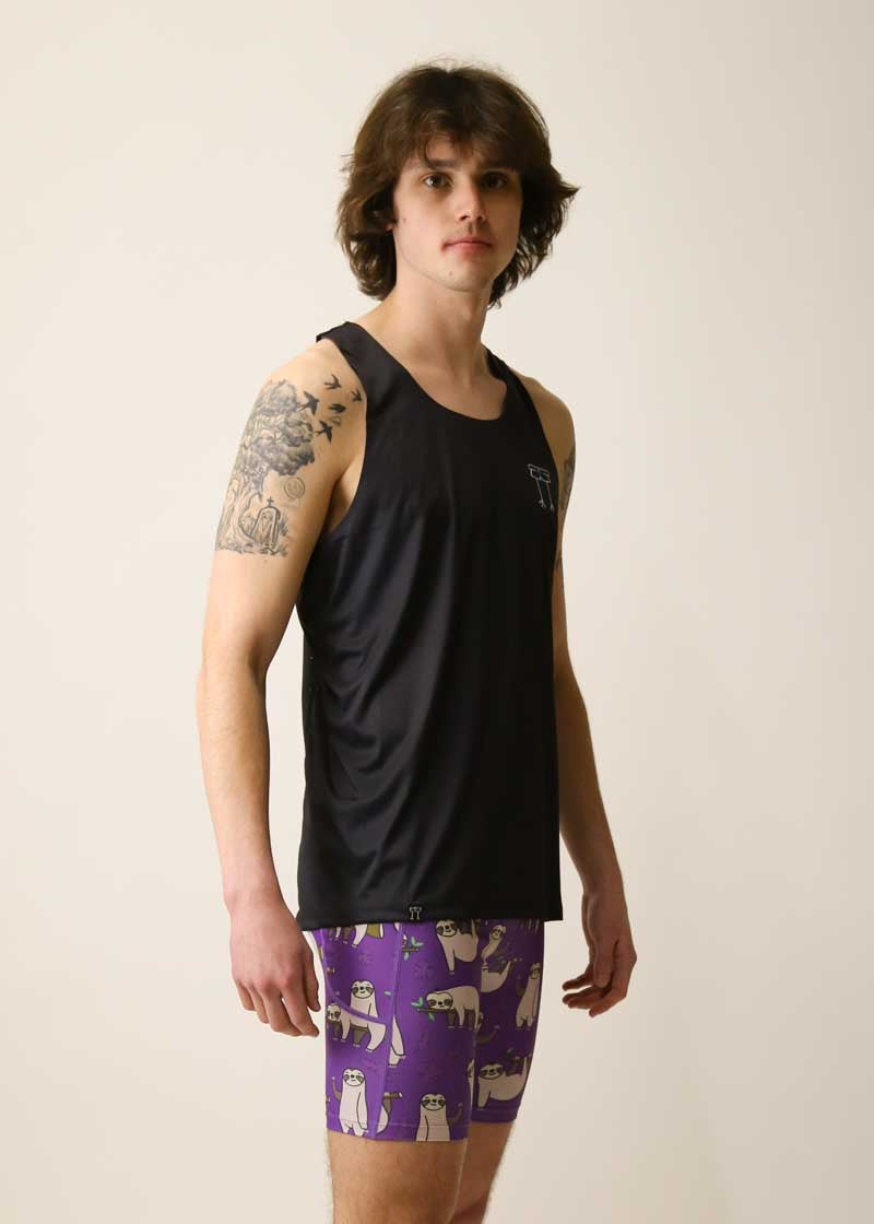 Men's Black Performance Singlet – ChicknLegs